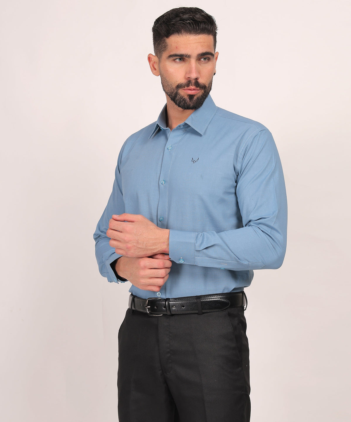 Petrol Blue Formal Shirt – Westtera